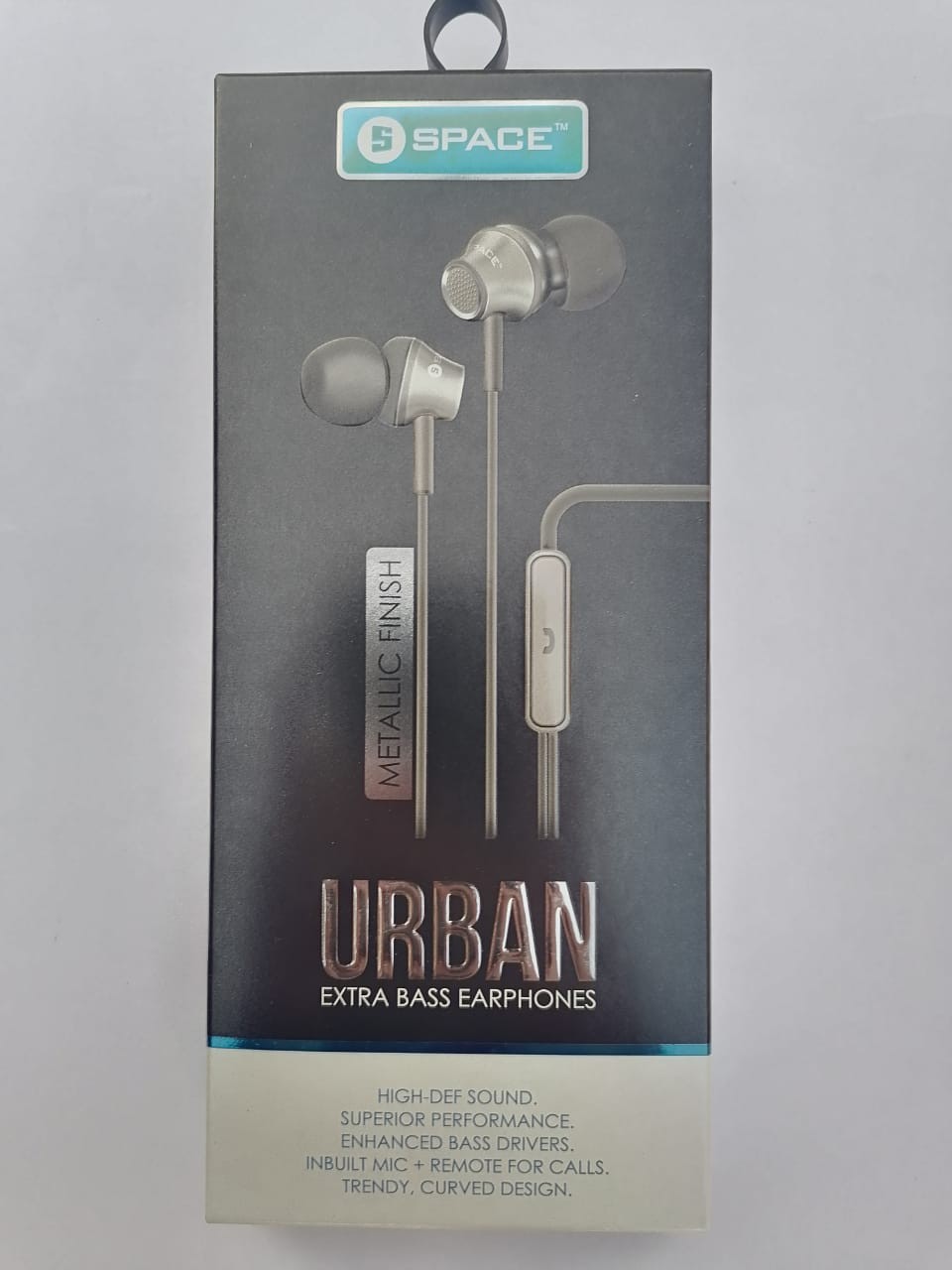 SPACE Branded Enhanced Bass Metallic Earphone UR 517 Online Raja Bazar Pvt. Ltd